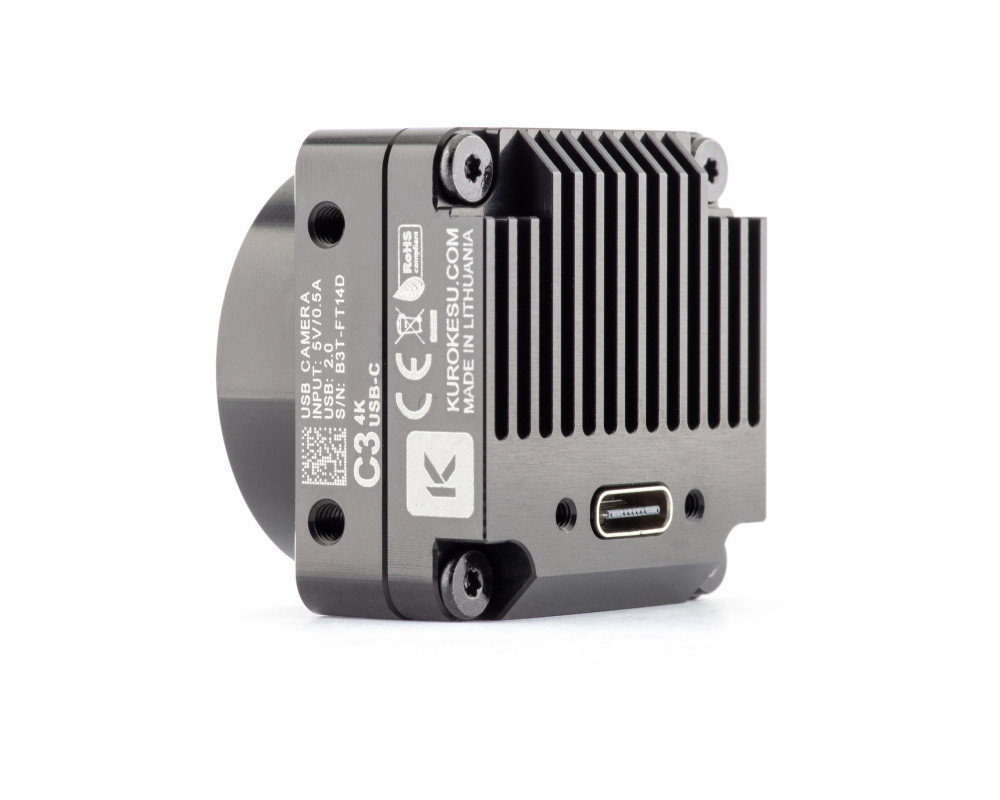 Kurokesu C3_4K USB камера кольорова CMOS, 8MP, 1.45мкм, Sony IMX415 ...