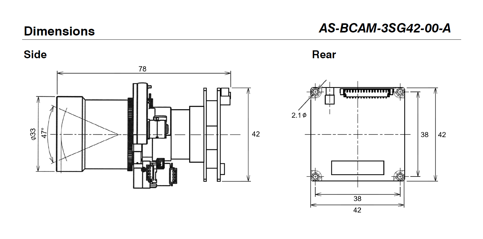 Active Silicon AS-BCAM-3SG42-00-A відеокамера Oriole 3x AF-Zoom HD-SDI Global Shutter - ТОВ ...